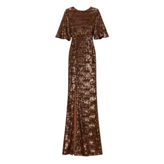 Aniye By Paillettenkleid - - Dresses - Damen - Braun - M