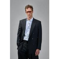 Tom Ford High Twist Broken Twill Double-Breasted Jacket