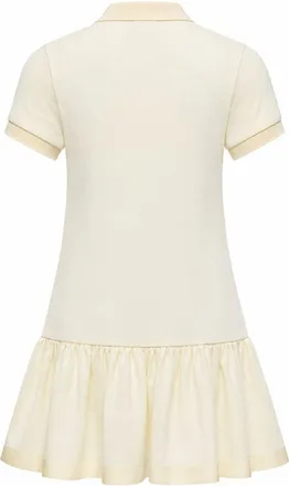 Moncler Polo-Collar Cotton Dress - Beige
