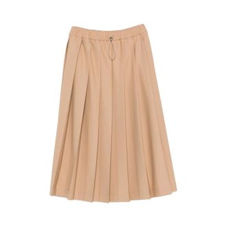 Fabiana Filippi Midirock mit Tunnelzugfalten - - Skirts - Damen - Braun - 2XS