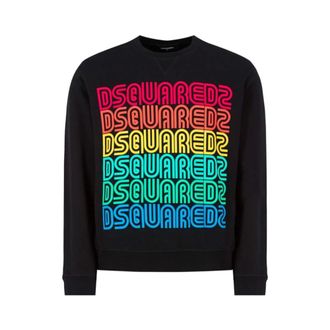 Dsquared2 Homme, Sweatshirts et sweats &agrave; capuche, Noir, Taille: XL SweaT-shirt
