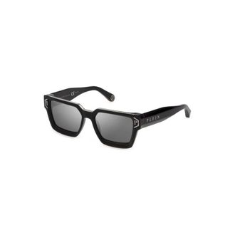 Philipp Plein Homme, Accessoires, Noir, Taille: 57 MM Spp005M Lunettes de soleil