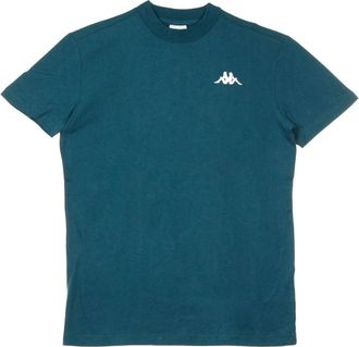 Kappa Herren T-Shirt Blau Petrol/Schwarz - - Tops - Herren - Blau - XL