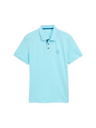Tom Tailor Herren 1046796 Poloshirt, 34921-Caribbean Turquoise, S