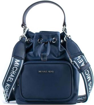 Michael Kors Femme, Sacs, Bleu, Taille: ONE Size Khai Petit Sac Seau en Nylon