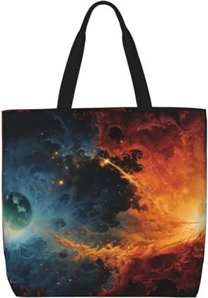 Generic Image De N&eacute;buleuse (1) Sac Fourre Tout Imperm&eacute;able Sacs R&eacute;utilisable Sac &Agrave; Bandouli&egrave;re Pour Quotidienne Travail Universit&eacute;