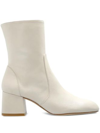 Stuart Weitzman bottes en cuir à talon 60 mm - Blanc