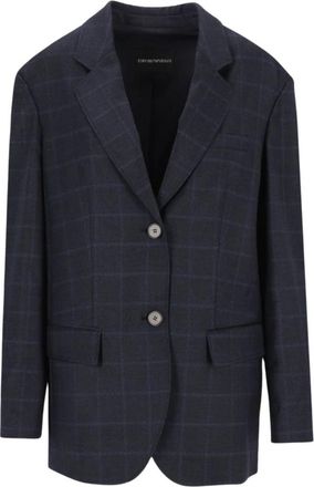 Emporio Armani Einknopf-Blazer - - Jackets - Damen - Blau - M
