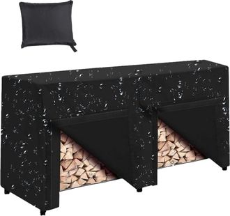 Generic Holzradabdeckung - Wasserdichtes Oxford Stoff Log Rack, Einstellbare Passform | Witterungsbeständiger Schutz, Winddichte Außenabdeckung, Haltbares Mat