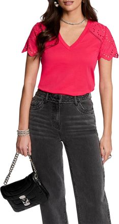 Morgan Damen 251-dmaty Kurzarm-T-Shirts, Erdbeere M, X-Large