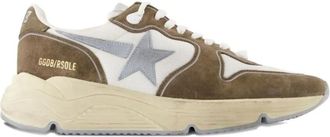 Golden Goose Low-Top Sneaker - Low-Top Sneakers With Brown Suede Panelling - Gr. 39 (EU) - in Beige - f&uuml;r Damen