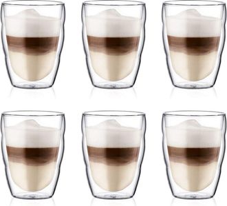 Bodum Pilatus Gläser, doppelwandig, 0,25 l Transparent, 6-teiliges