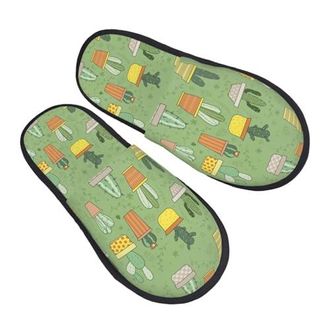 Generic Pantoufle Maison Cactus Multicolore Chaussons Maison Antid&eacute;rapantes Hiver Chaussures Chaudes Doux Hiver Pantoufles Pour Chambre H&ocirc;tels Salon L