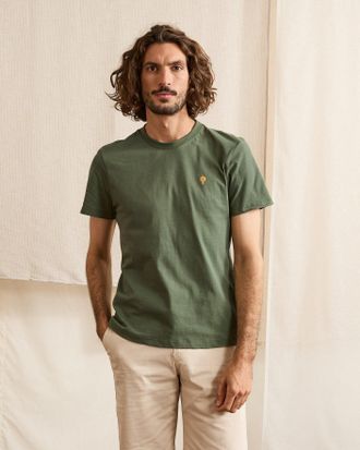 Faguo T-shirt kaki coton