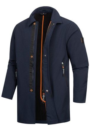 Indicode Trenchcoat Herren INRoute Softshell Mantel Herrenmantel