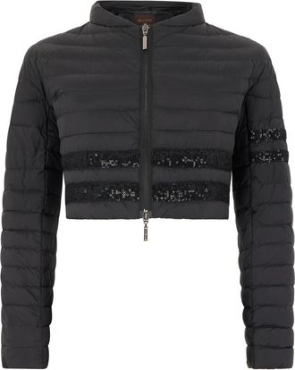 Moorer Jolie Veste Courte - Femme - Vestes - Noir - Taille: 36 FR