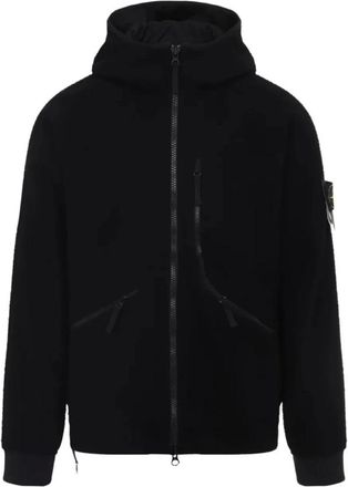 Stone Island Homme, Vestes, Noir, Taille: XL Veste Panno Ratinato