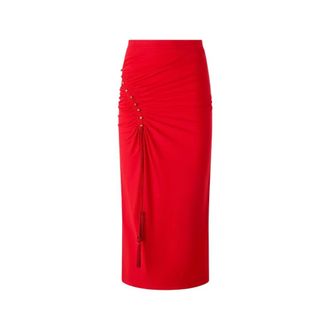 Roberto Cavalli Cowl Midi Rock - - Skirts - Damen - Rot - M
