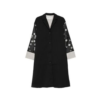 Stine Goya Floral-print Panelled Coat