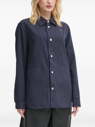 G-Star pinstripe buttoned shirt - Blau