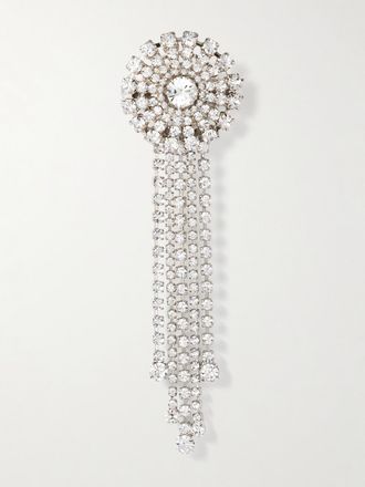 Jennifer Behr Barrette En Plaqu&eacute; Rhodium &Agrave; Cristaux Et &Agrave; Franges Zelina - Neutres