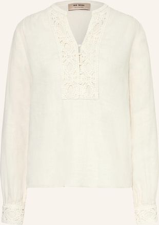 Mos Mosh Mos Mosh Blusenshirt Mmevanda Mit Leinen weiss