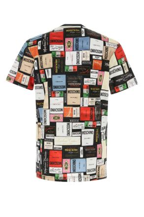 Moschino Mens Printed Cotton T-Shirt Fantasiavarianteunica Exterior Exterior: T-shirts And Polos