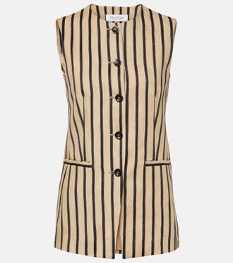 Max Mara Weste Rodeo aus einem Leinengemisch