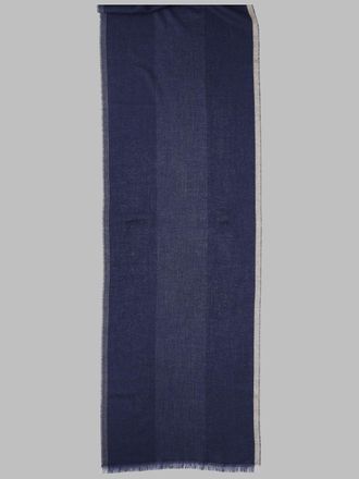 Brunello Cucinelli Wool and Cashmere Scarf - Blue