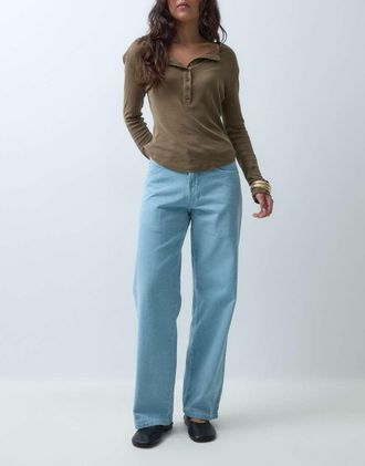 Dickies lockere Straight-Jeans in Vintage-Blau