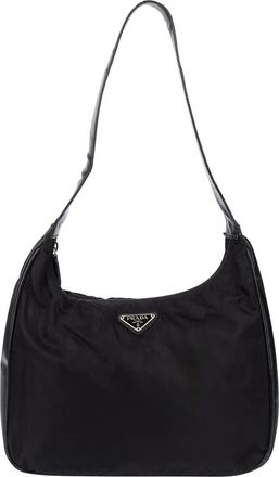 Prada Crossbody Bags - Prada Black Nylon Triangle Shoulder Bag - Gr. unisize - in Schwarz - f&uuml;r Damen