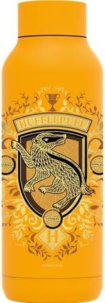 Quokka HP Hufflepuff Thermosflasche, Edelstahl, massiv, Amber Gelb, 510 ml