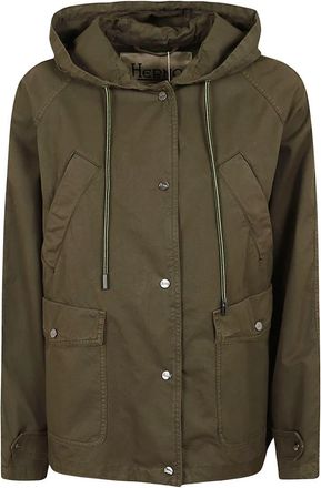 Herno Femme, Vestes, Vert, Taille: 42 FR Veste L&eacute;g&egrave;re
