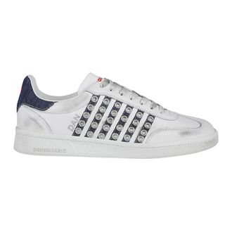 Dsquared2 Lace-Up Low Top Sneakers - - Shoes - Herren - Wei&szlig; - 43 EU