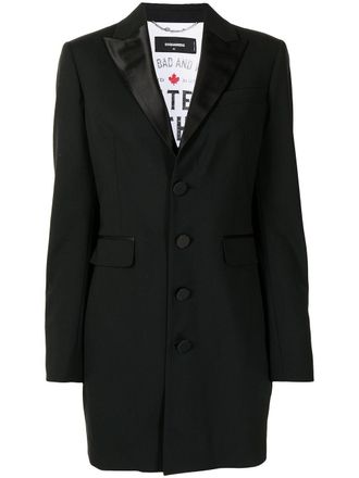 Dsquared2 robe courte boutonn&eacute;e - Noir