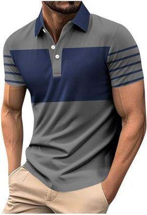 Generic Chemise de golf extensible d&eacute;contract&eacute;e &agrave; manches courtes et col rabattable, l&eacute;g&egrave;re, polyvalente, &eacute;l&eacute;gante, confortable, respirante, pour le travail, 