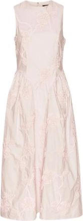 Rotate Rotate Birger Christensen, Femme, Robes, Violet, Taille: 38 FR Robe Midi Fleurie