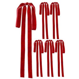 Generico Weihnachtsschleifen - Dekoration aus Samt, festlich, saisonal, elegant f&uuml;r Partys, Weihnachtsdekoration f&uuml;r Garten, Hochzeit, Auto, Haus, B&uuml;ro, Festiv