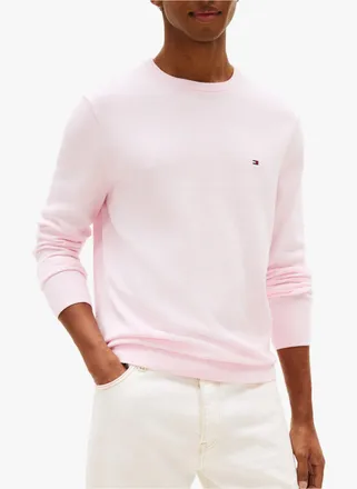 Tommy Hilfiger Pull &agrave; drapeau brod&eacute; en coton