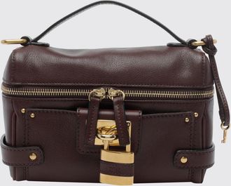Chlo&eacute; Mini sac &agrave; main Paddington en cuir lisse avec cadenas et bandouli&egrave;re