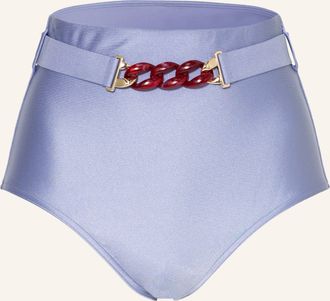 Zimmermann High-Waist-Bikini-Hose Cira Chain Belt lila