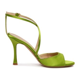 Roberto Festa Milano Xose Satin Sandal Pistacchio Gr&uuml;n - - Shoes - Damen - Gr&uuml;n - 37 EU