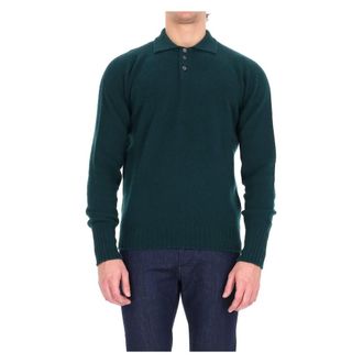 Drumohr Polo - - Knitwear - Herren - Gr&uuml;n - 2XL