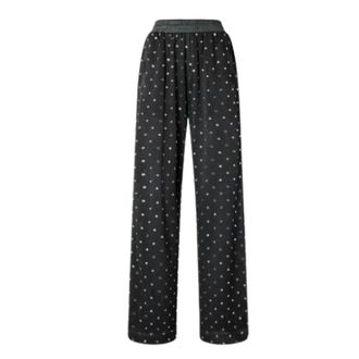Pinko Pinko, Femme, Pantalons, Gris, Taille: 38 FR Wide Pantalons