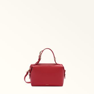 Furla Double Boston-tasche M1 Red Rot Night-kalbsleder Damen