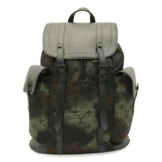 Louis Vuitton Pre-owned Christopher PM Monogram Camouflage Nylon Backpack - Homme - Pre-owned - Vert - Taille: ONE Size