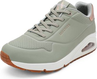 Skechers UNO f&uuml;r Damen - Shimmer Away Sneakers, Salbei, 40 EU