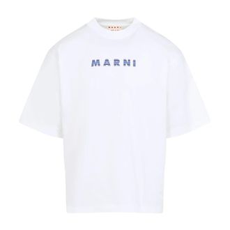 Marni Homme, Tops, Blanc, Taille: S T-Shirt Lily White