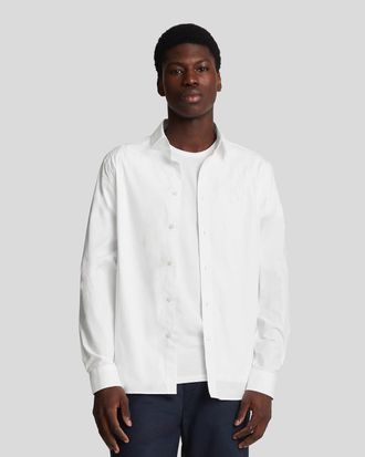 Lyle & Scott Popeline-Hemd aus Stretch-Stoff - Wei&szlig;