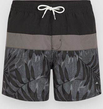 O'Neill Cali Block 15 Boardshorts black dipped leaves